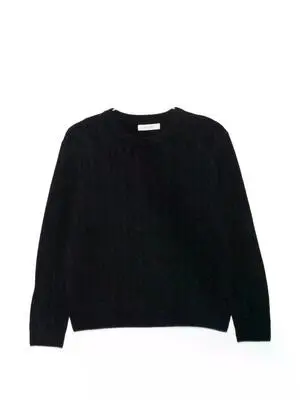 JCSOPHIE Pancho Cable-knit Crew-neck Sweater - Blue