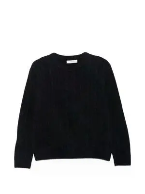 JCSOPHIE Cable Knit Crew Neck Sweater - Blue