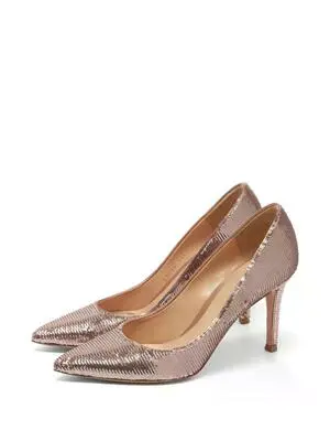 GIANVITO ROSSI Sequin Embellished Pointed Toe Stiletto Pumps
