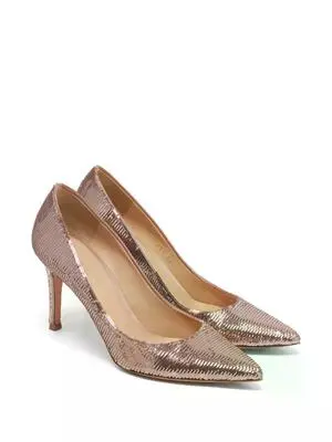 GIANVITO ROSSI Sequin Embellished Pointed Toe Stiletto Pumps