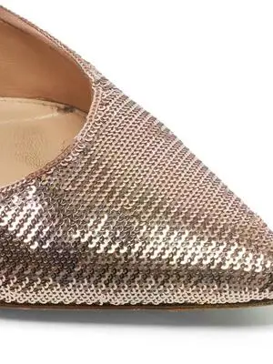 GIANVITO ROSSI Sequin Embellished Pointed Toe Stiletto Pumps