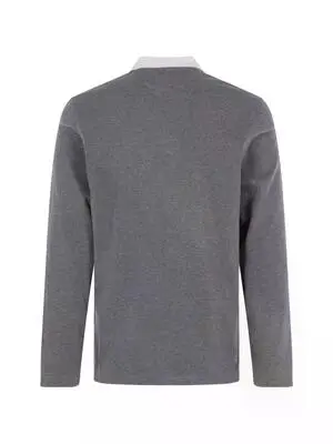 Brunello Cucinelli Logo-embroidered Long-sleeve Polo Shirt