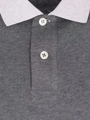 Brunello Cucinelli Logo-embroidered Long-sleeve Polo Shirt