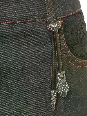 Roberto Cavalli Serpent-detail Jeans