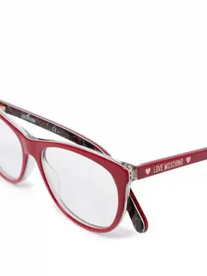 Moschino Cat-eye Logo-print Glasses