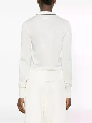 FORTE_FORTE Ruffled-trim Polo Top
