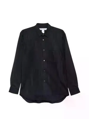 Comme Des Garçons Pinstripe-pattern Shirt - Blue
