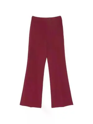 TWINSET Pressed-crease Wide-leg Trousers