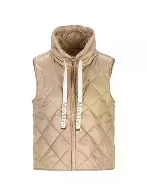 Max Mara Diamond-patterned Quilted Gilet