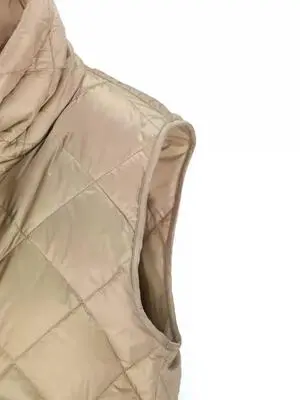 Max Mara Diamond-patterned Quilted Gilet