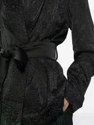 TWENTY FOURHAITCH Crystal-embellished Belted Jacket