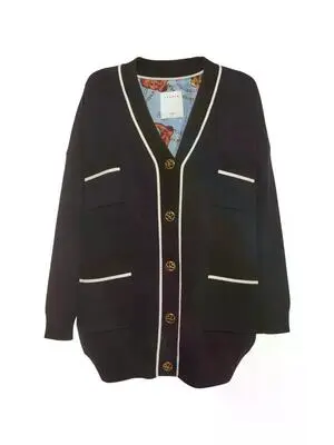 Sandro Chelan Striped Knit Cardigan