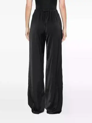 TWENTY FOURHAITCH Crystal-embellished Satin-finish Trousers