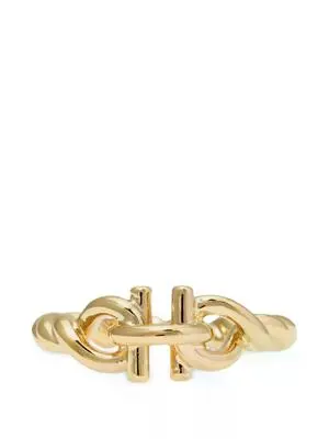 FERRAGAMO Torchon Gancini Ring - Gold