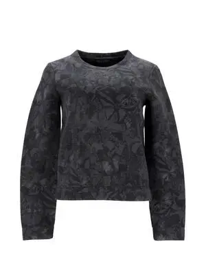 Valentino Garavani Butterfly-print Sweatshirt - Grey