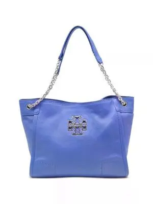 Tory Burch Britten Chain Tote Bag - Blue