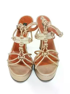 Marc Jacobs Tone Knotted Platform Heeled Sandals