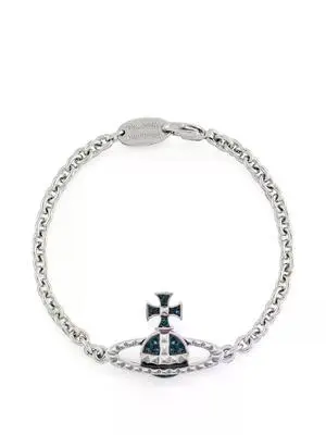VIVIENNE WESTWOOD Crystal-embellished Bracelet - Silver