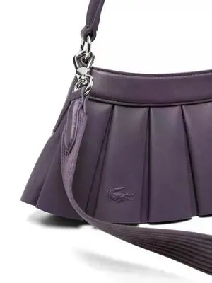 Lacoste Pleated Leather Tote Bag