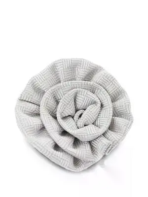 Corneliani Embroidered Silk Lapel Pin