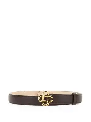 Casablanca Logo-buckle Leather Belt - Brown