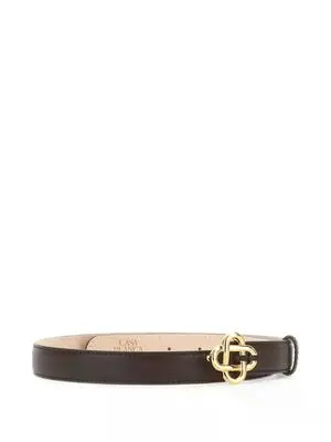 Casablanca Logo-buckle Leather Belt