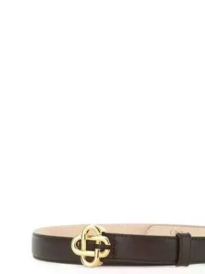 Casablanca Logo-buckle Leather Belt