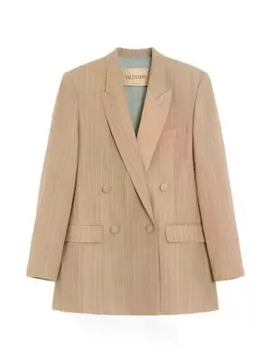 Valentino Garavani Faded Pinstripe Jacket