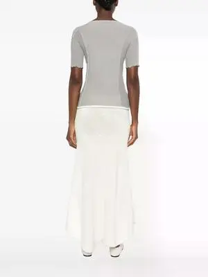 BASERANGE Ribbed-knit Boat-neck T-shirt