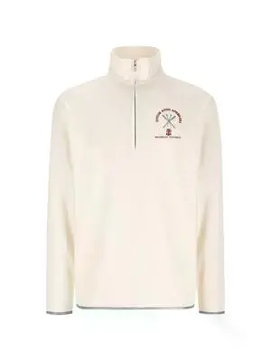 Brunello Cucinelli Embroidered Half-zip Sweatshirt