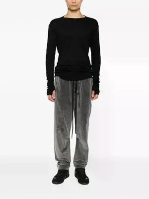 THOM KROM Faded-effect Drawstring Trousers