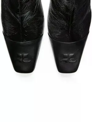 COURREGES Crinkled Toe-cap Boots