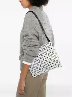 Issey Miyake Geometric Panel Shoulder Bag - White