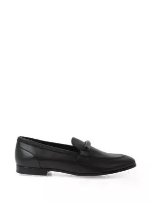 Brunello Cucinelli Rhinestone-embellished Leather Loafers