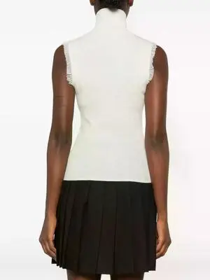 LE PETIT PULLE Fringed Sleeveless Sweater
