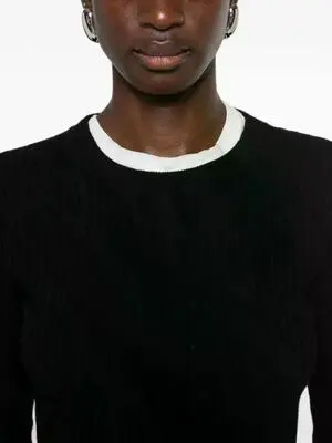 KUJTEN Ribbed-knit Crew-neck Sweater