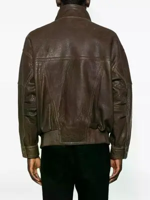 PETAR PETROV Grained Leather Jacket