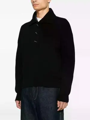 AMI Paris De Coeur Button-down Sweater