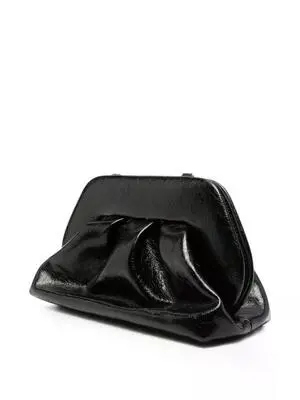THEMOIRE Crinkled-effect Ruched Clutch Bag