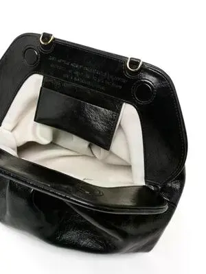 THEMOIRE Crinkled-effect Ruched Clutch Bag