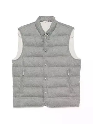 Eleventy Quilted High-neck Gilet