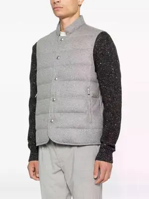 Eleventy Quilted High-neck Gilet