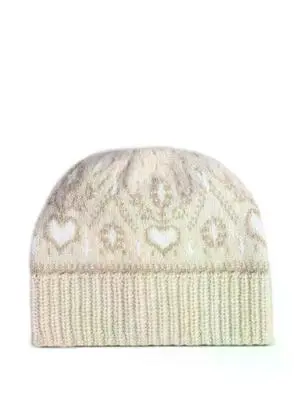 Khaite Avers Beanie In Ecru Multi - Neutrals