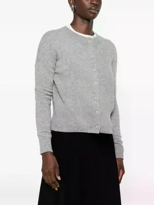 LE PETIT PULLE Button-up Crew-neck Cardigan