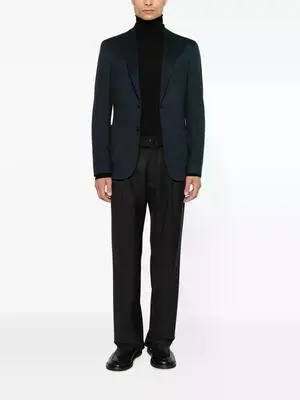 BOSS Notch-lapel Single-breasted Jacket - Blue