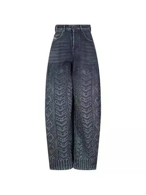 DIESEL® Cable-knit Print Jeans