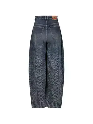 DIESEL® Cable-knit Print Jeans