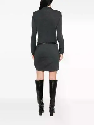 CIRCUS HOTEL Belted Half-zip Dress