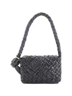 Bottega Veneta Kalimero Citta Intrecciato Plisse Leather Shoulder Bag