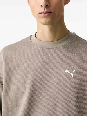 PUMA Logo-embroidered Textured Sweater